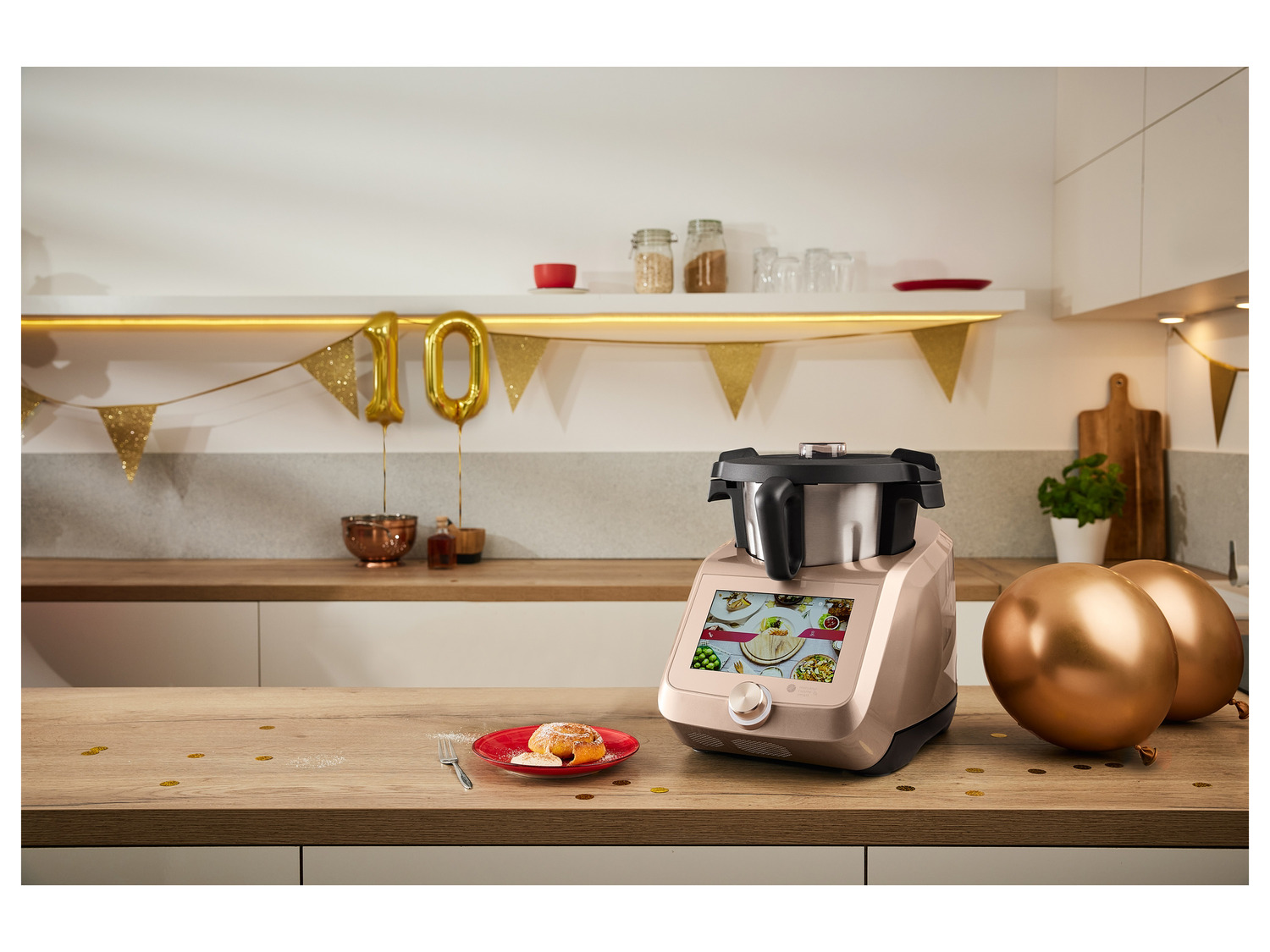 Termorobot MC Smart z Wi-Fi, 1200 W, metaliczny szampa…