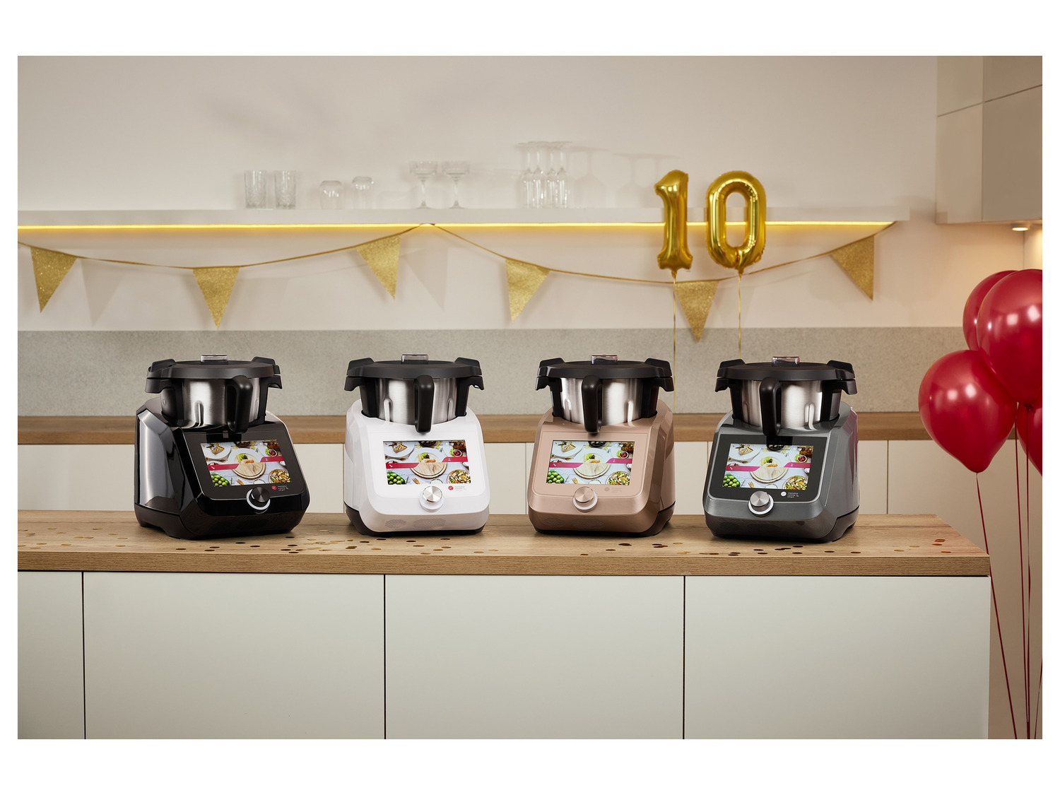 Termorobot MC Smart z Wi-Fi, 1200 W, metaliczny szampa…