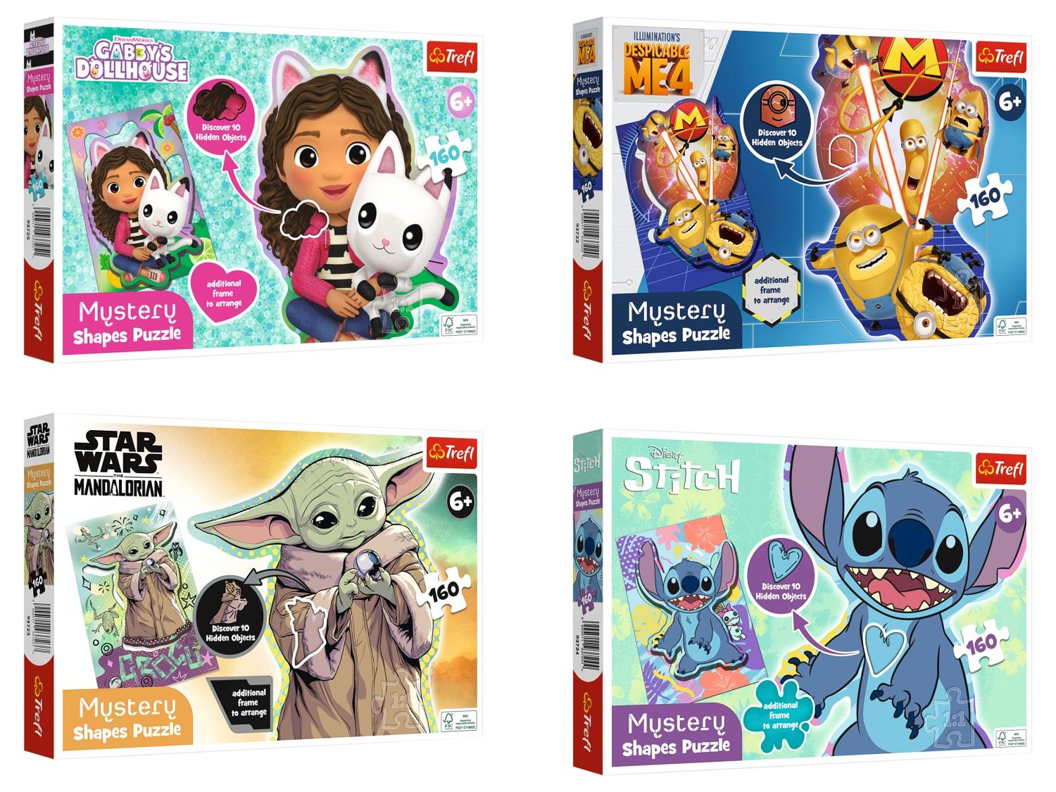 Puzzle Mystery Shapes z postaciami z bajek | LIDL.PL