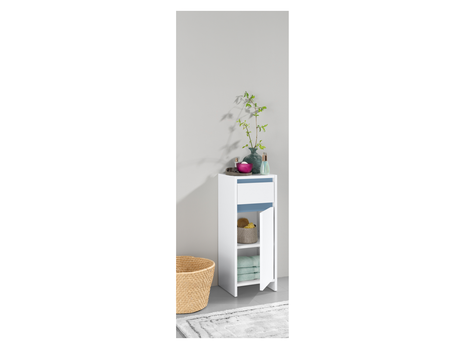 LIVARNO home Szafka łazienkowa z szufladą Oslo, biały | Lidl
