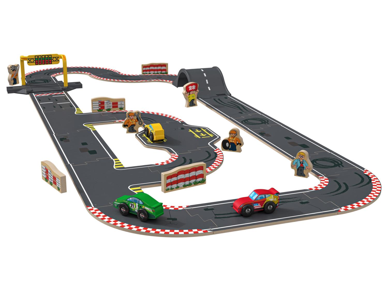 Drewniany Zestaw ulic lub Zestaw ulic z placem budowy